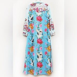 Aratta | Dresses | Sky Blue Gianna Maxi Duster In Cotton Luxury ...